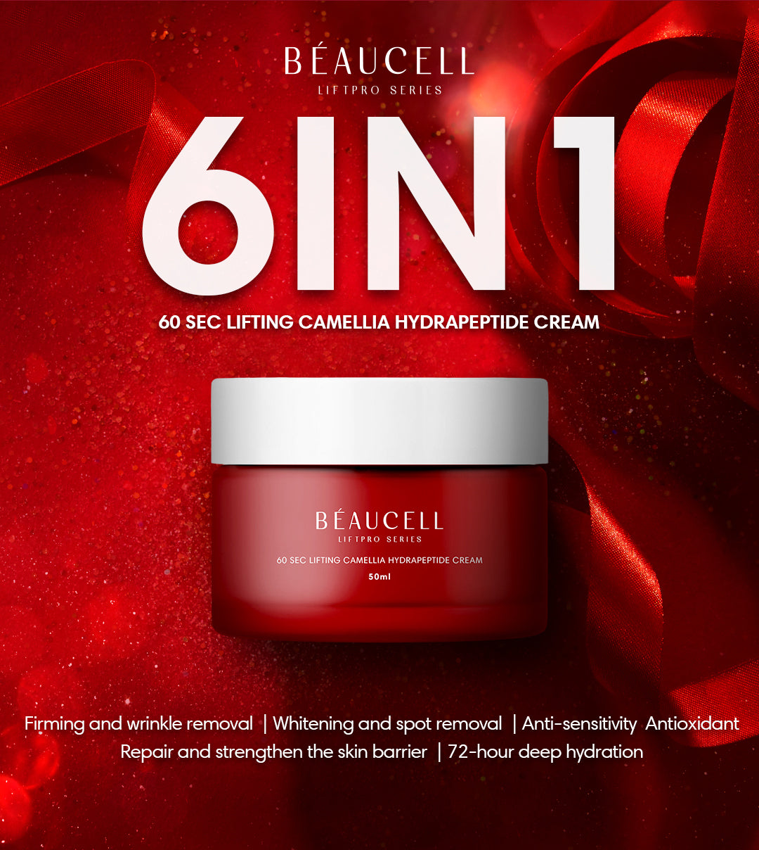 60 sec Lifting Camellia HydraPeptide Cream – BEAUCELL